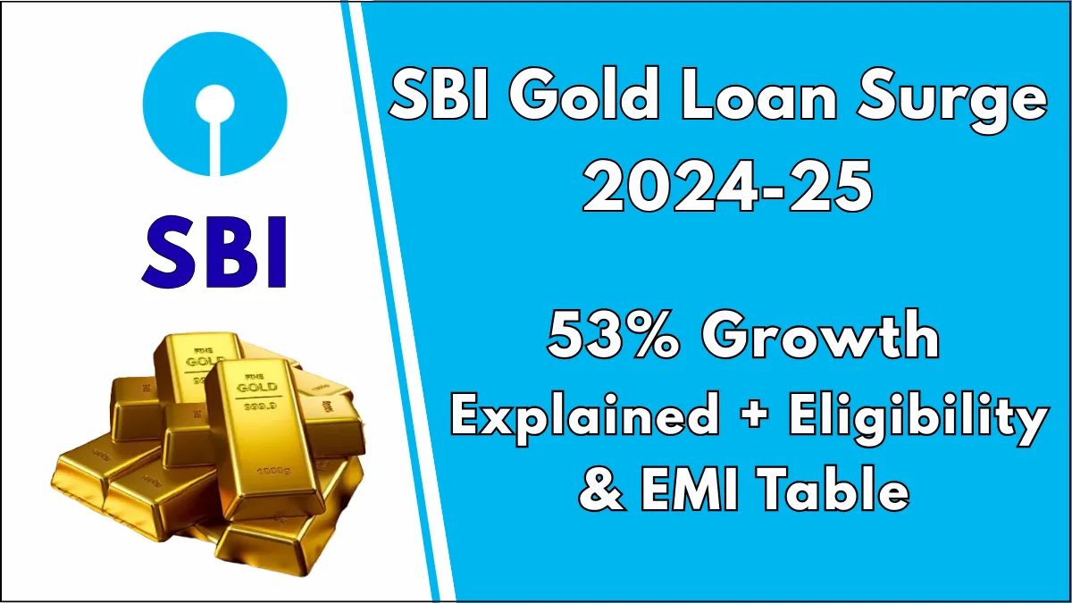 SBI Gold Loan Surge 2024-25 : 53% Growth Analysis, Interest Rates ...